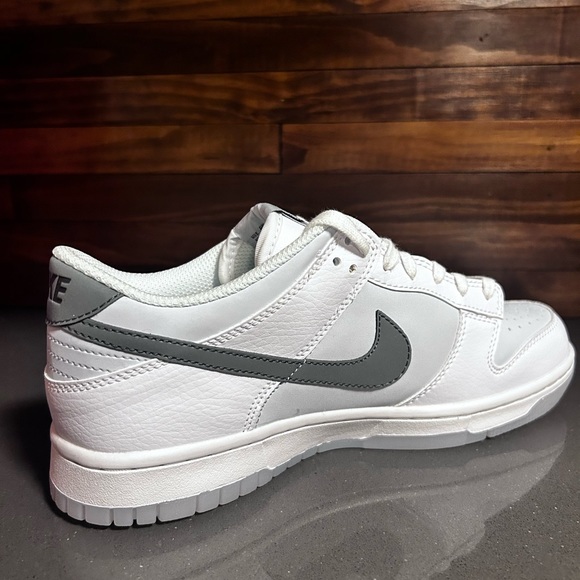Nike | Shoes | Nike Dunk Low Reflective Swoosh White Gs | Poshmark
